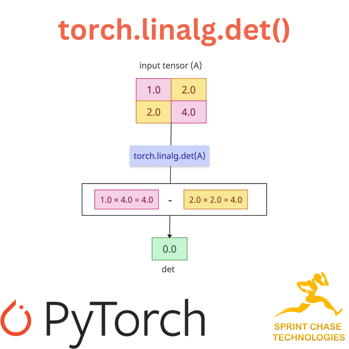 torch.linalg.det() Method in PyTorch
